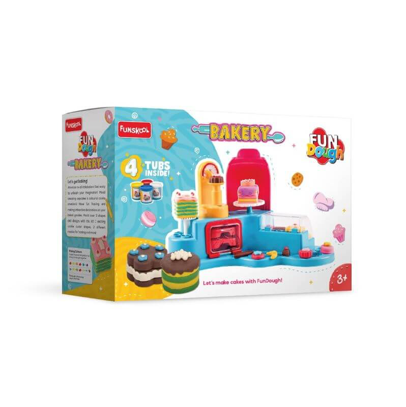 Funskool FunDough Bakery Set – Cake & Cookie Play Kit – Mamadada | Kids ...